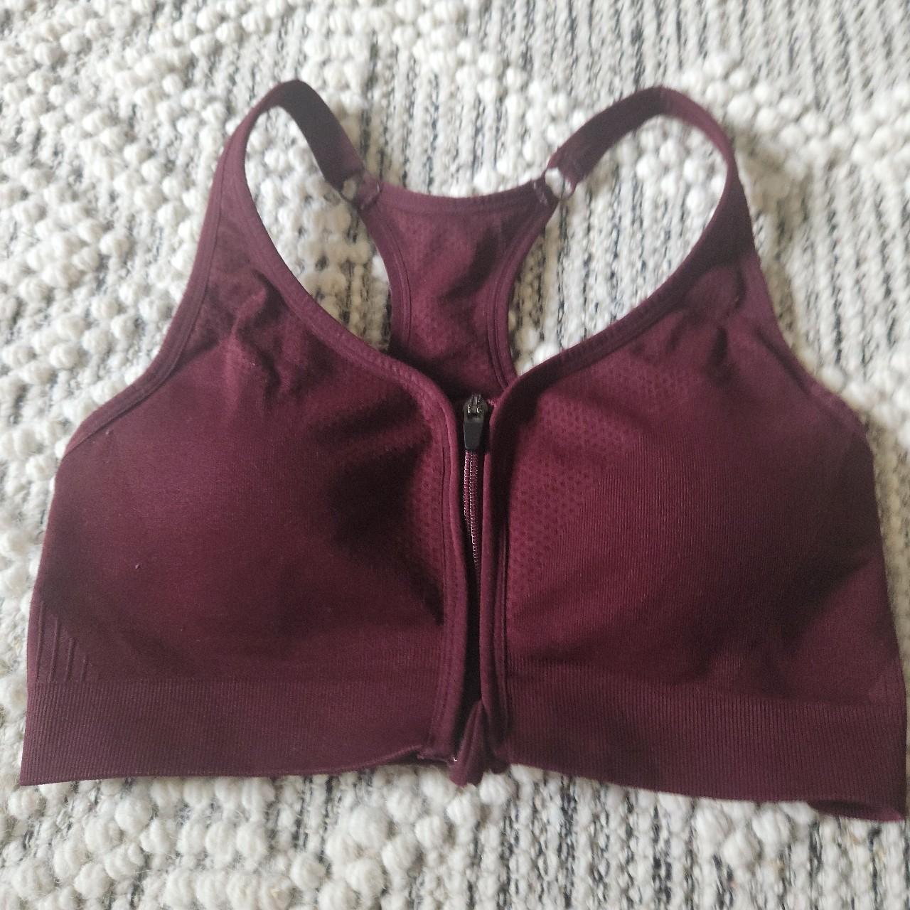 Maroon sports bra - Depop