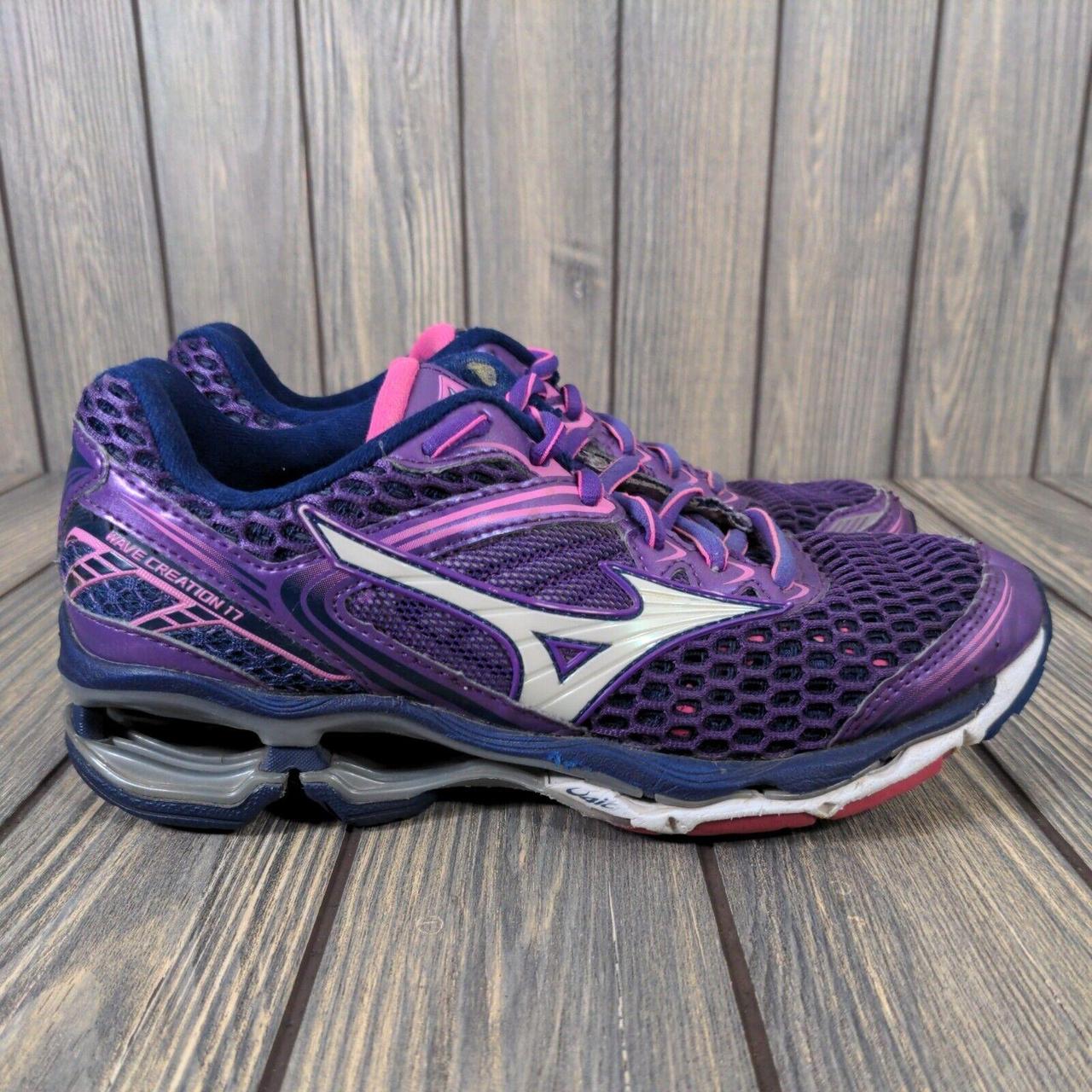 Mizuno Wave Creation 17 Purple Running Jogging Shoes. Depop