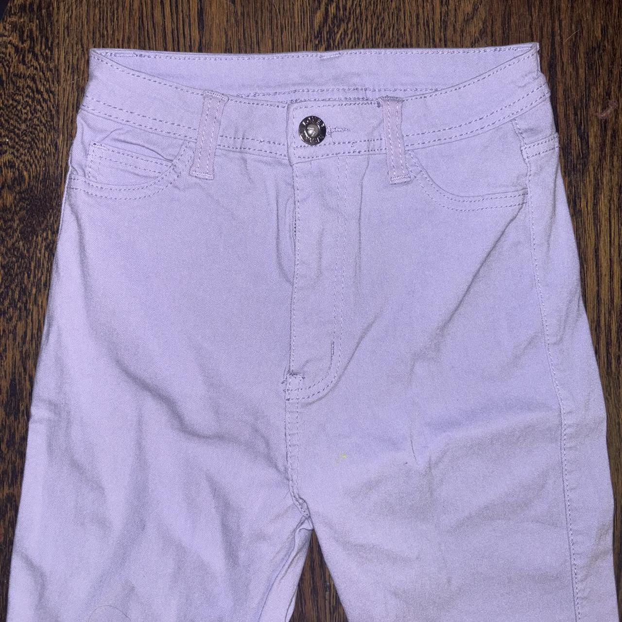 Light Purple Stretchy Skinny Jeans Really cute,... - Depop