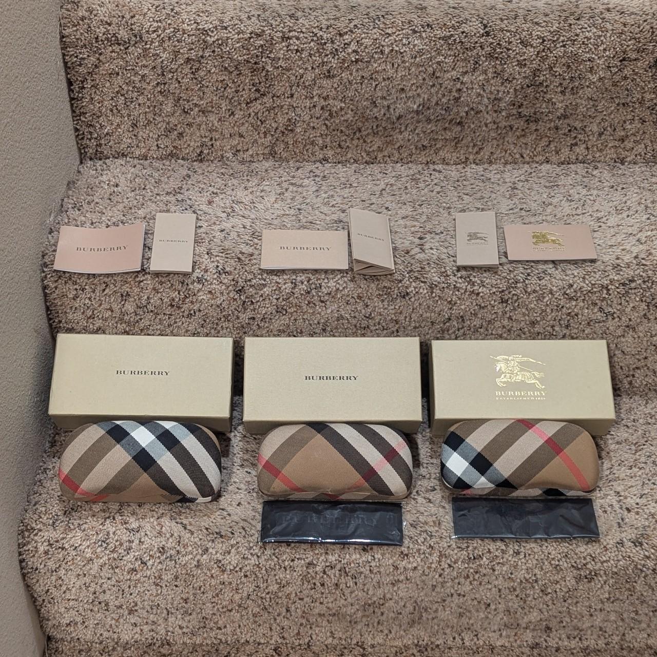Burberry Sunglasses Cases + Boxes, paperwork & 2... - Depop