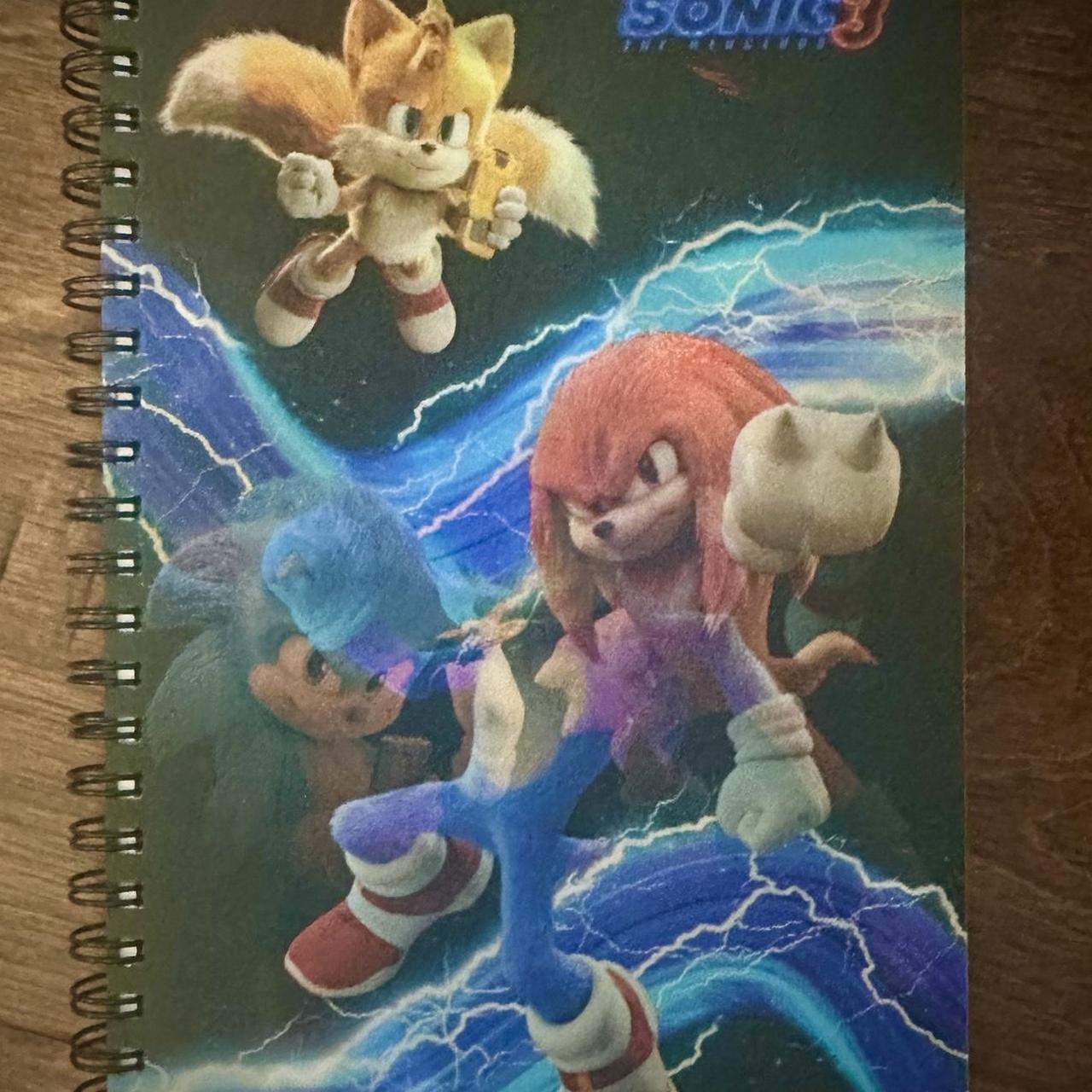 Official Sonic The Hedgehog 3 lenticular notebook... - Depop