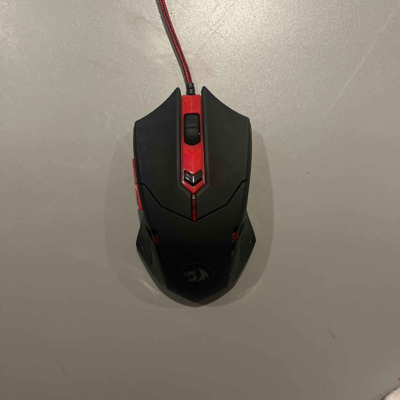 Red dragon gaming mouse, with red LED | Depop