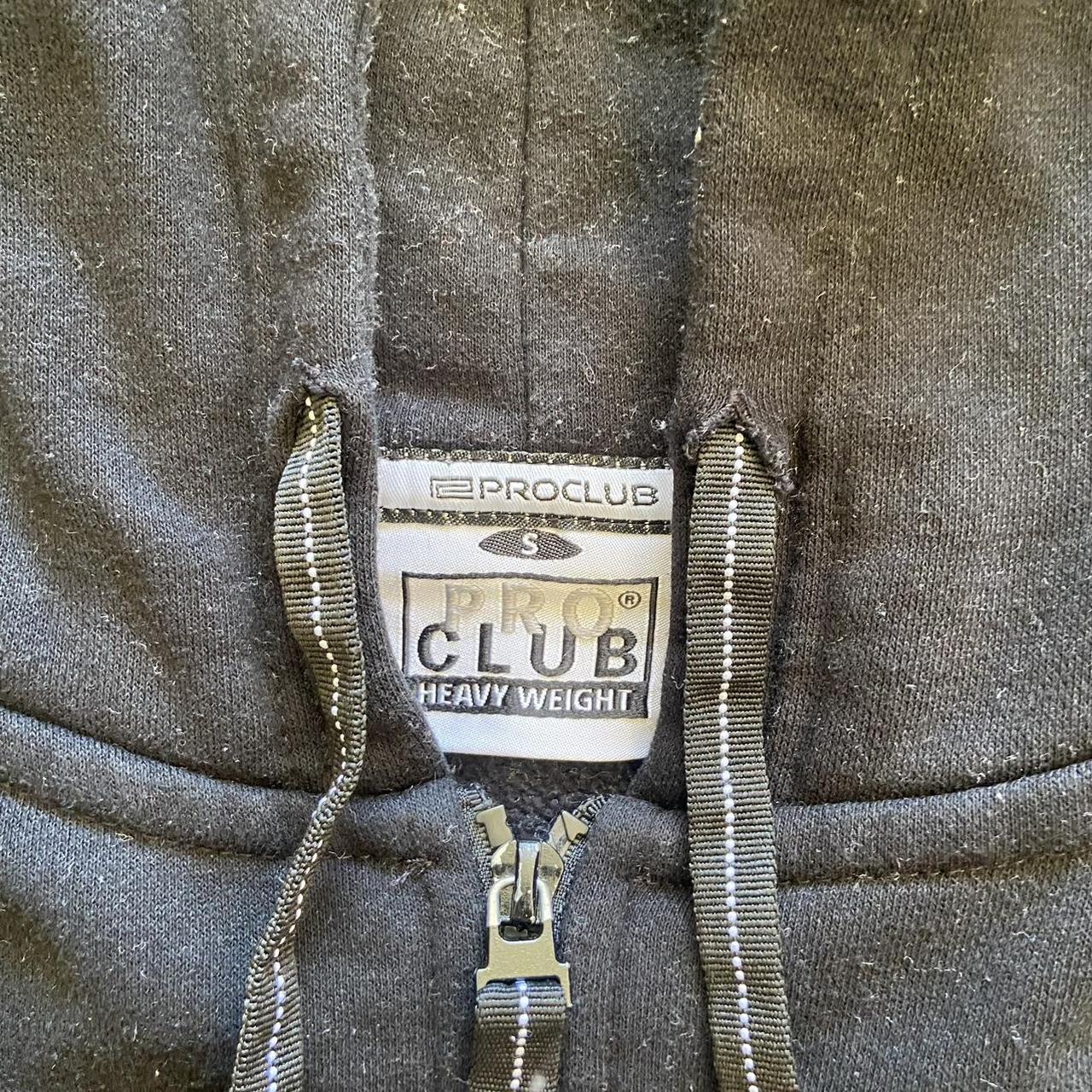Black Pro Club Zip Up Nice baggy fit No flaws at... - Depop