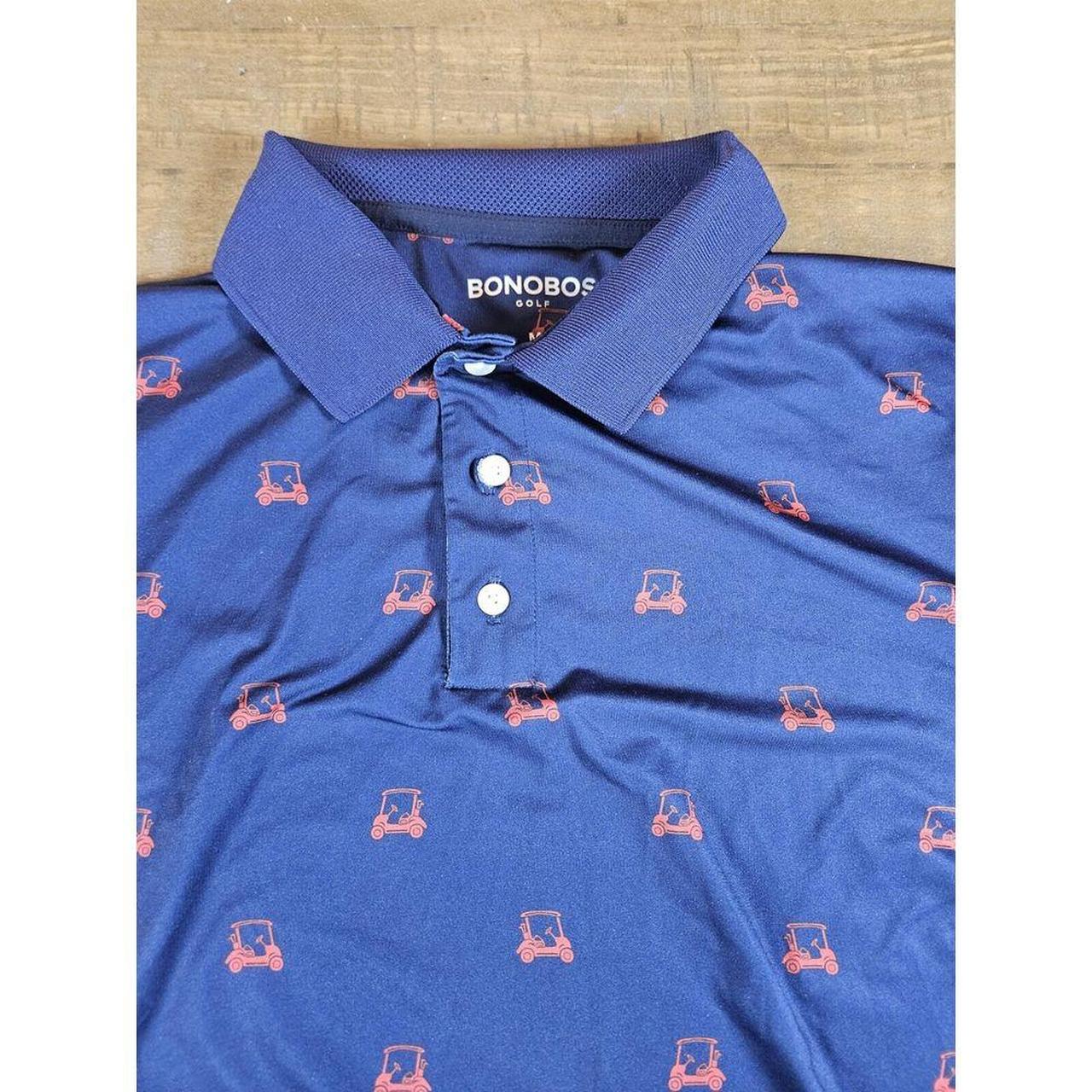 Bonobos Golf Polo Shirt Mens M Blue Short Sleeve... - Depop