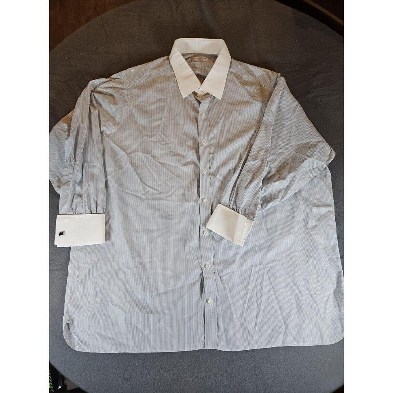 Turnbull Asser Dress Shirt Gray Check 3XL French... - Depop