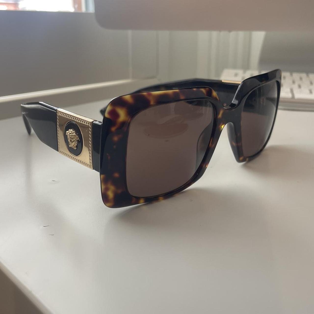AUTHENTIC Versace sunglasses. Havana dark brown.... - Depop