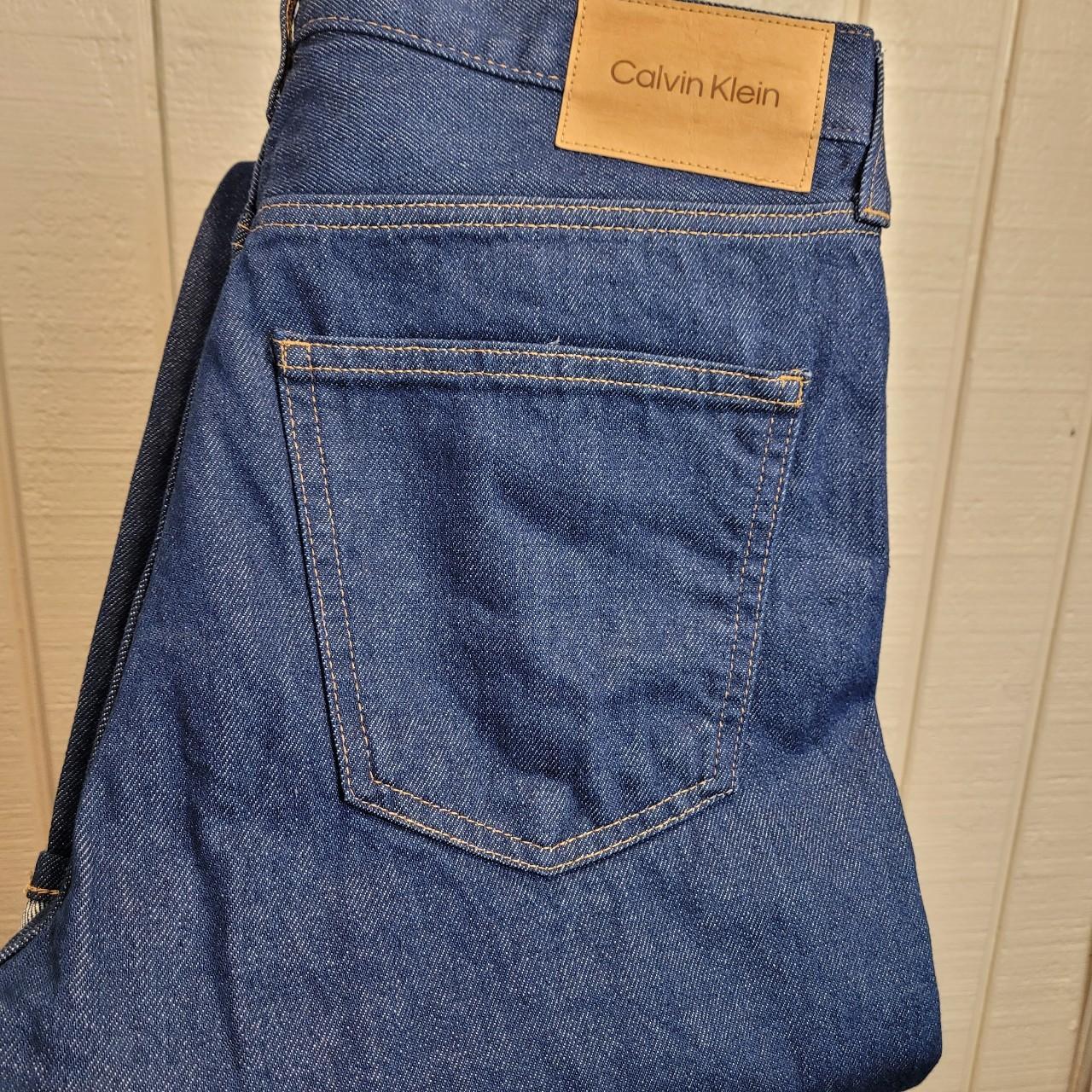 Blue Was Resembling Raw Denim Calvin Klien Jeans Depop