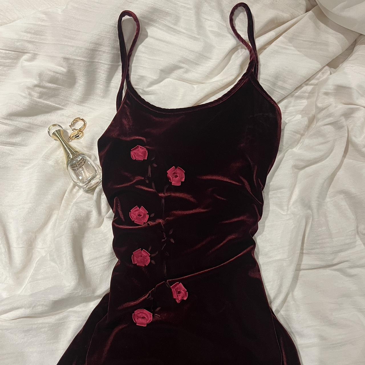 date night dress 🍒 cherry color size : s... | Depop
