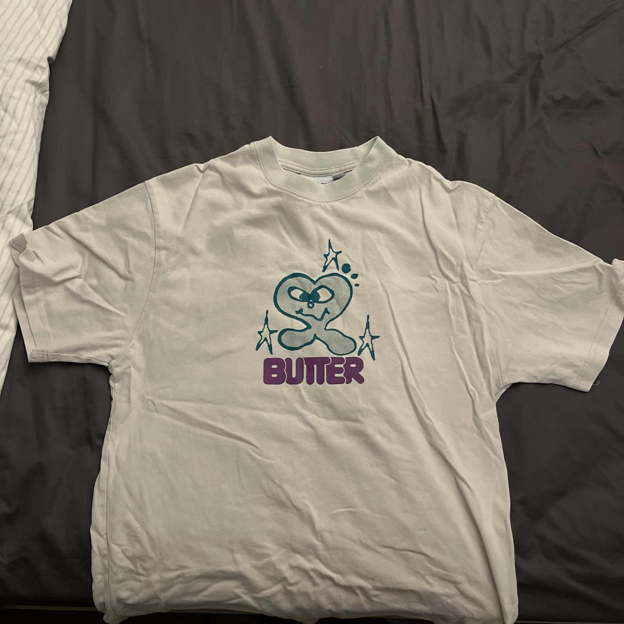 medium butter shirt, barely worn, 9/10... - Depop