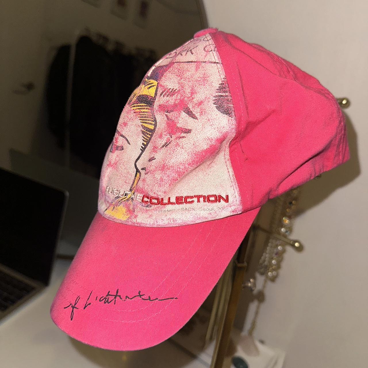 VINTAGE FUBU HAT - hot pink - adjustable strap -... - Depop