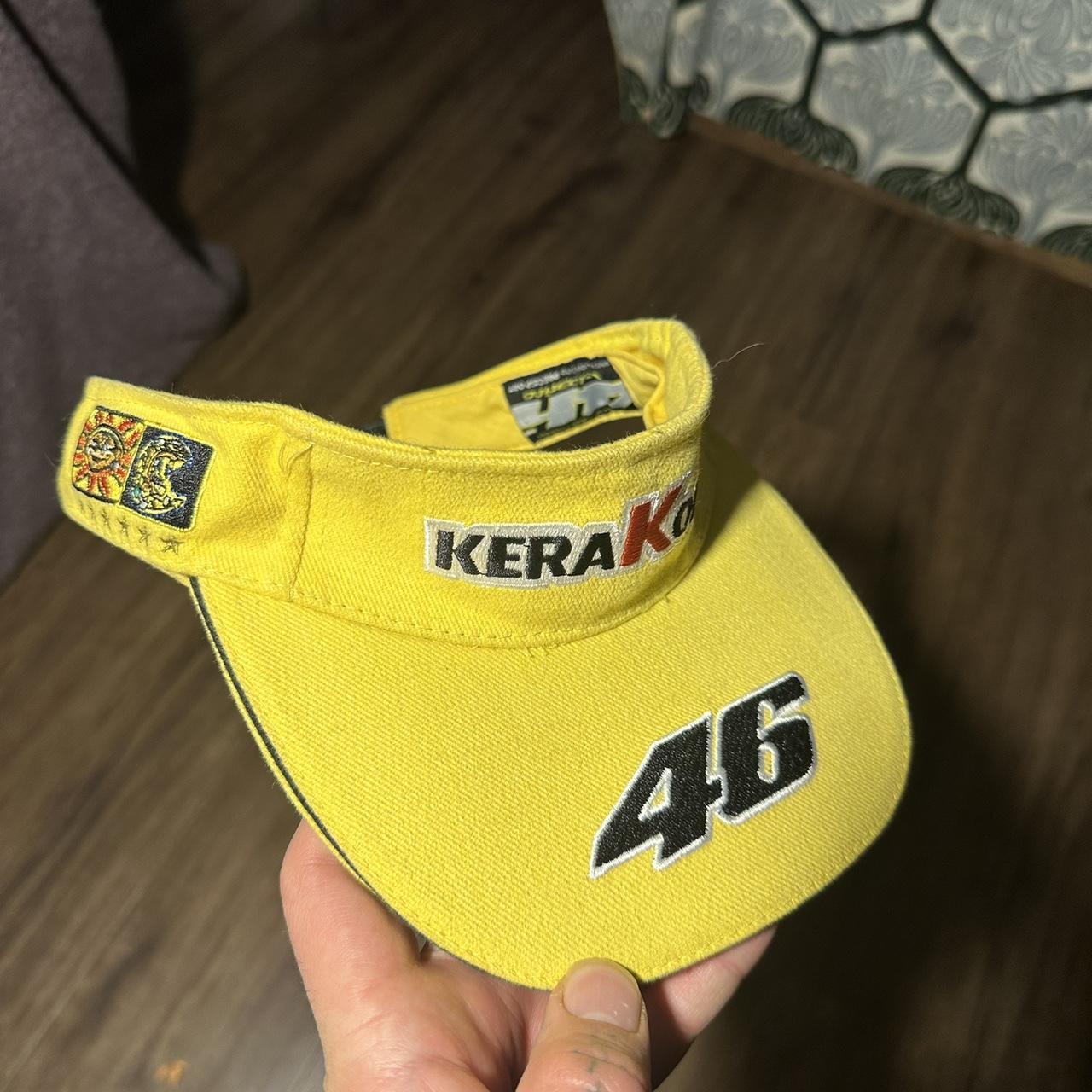 KERAKOLL Valentino Rossi VR46 visor Yellow Kawasaki... | Depop