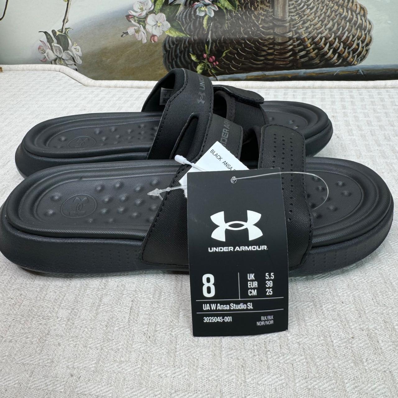 Under Armour Womens Ansa Studio Slides Size... - Depop