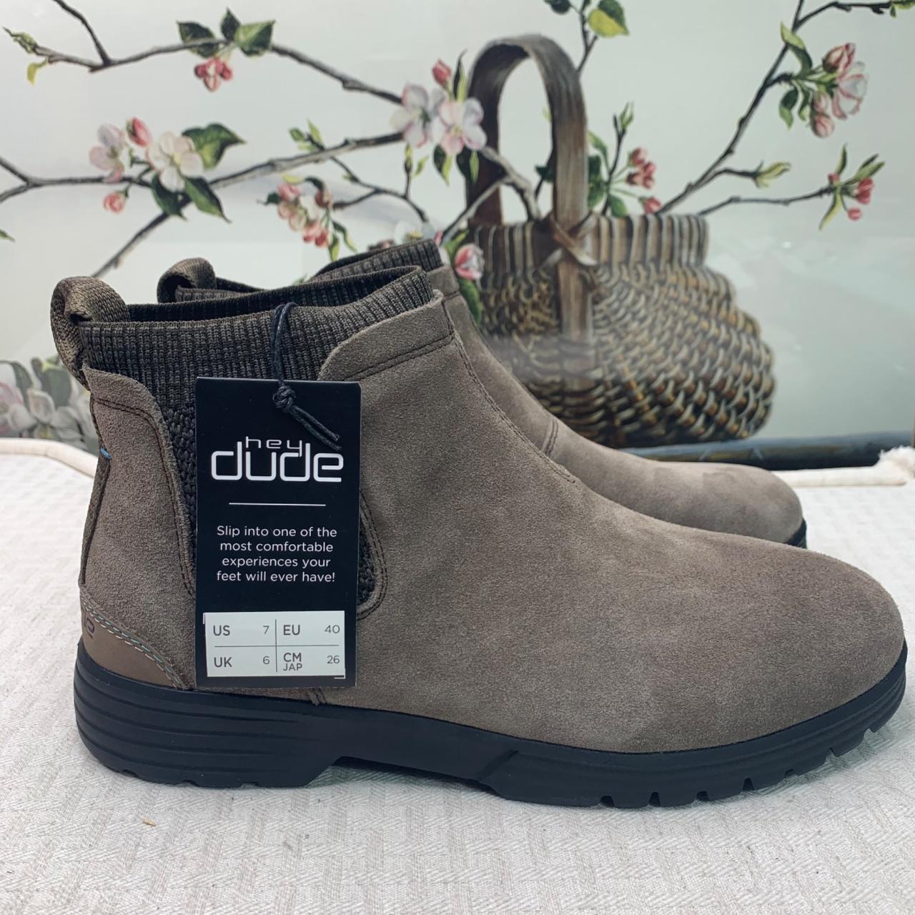 Hey Dude mens Scott Suede Fossil Ankle Boots US... - Depop