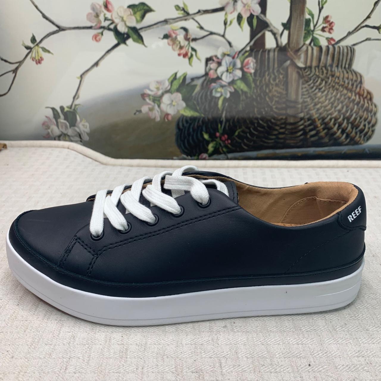 Reef Cushion Sunset Womens Sneakers - Black & White... - Depop