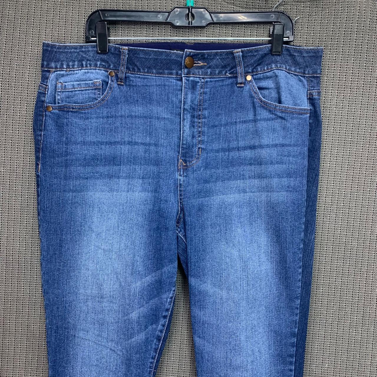 D. Jeans Womens Blue Skinny Jeans Size 18W Cotton... - Depop