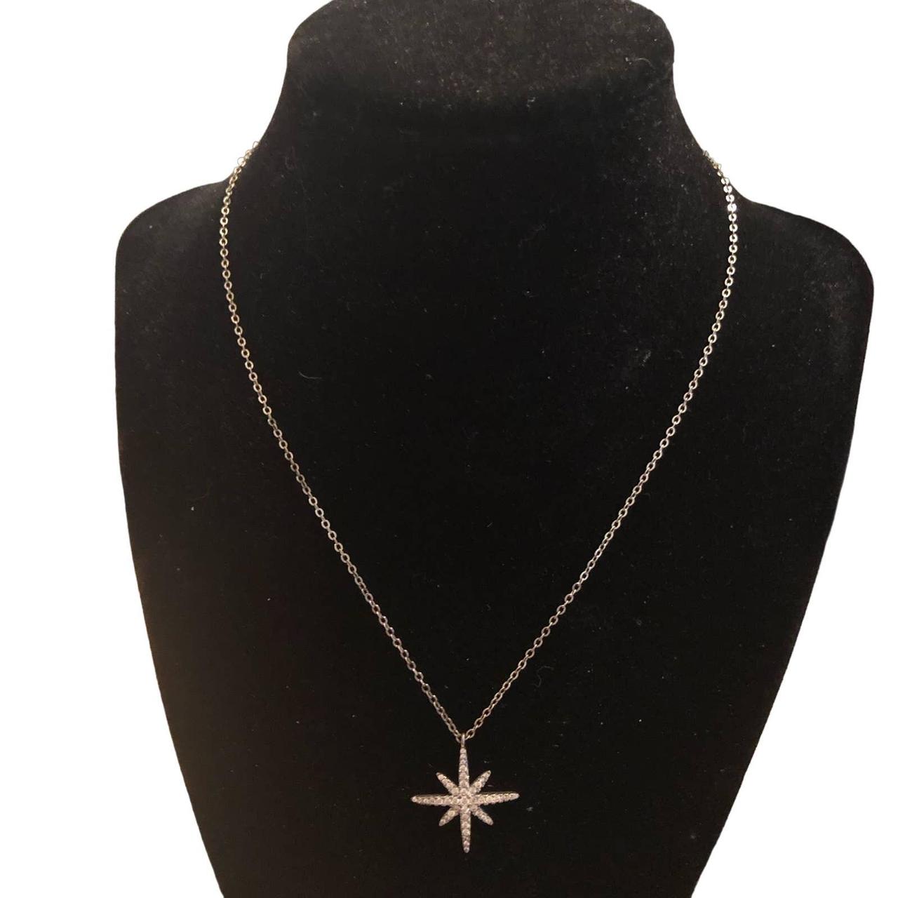 NIB Sterling Silver Curb Chain Spring ring... - Depop