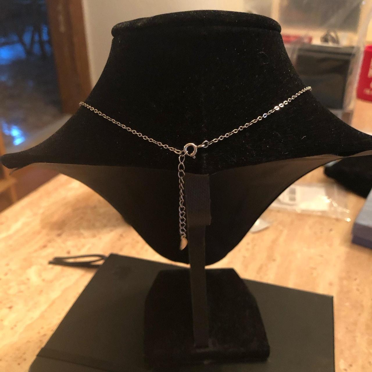 NIB Sterling Silver Curb Chain Spring ring... - Depop