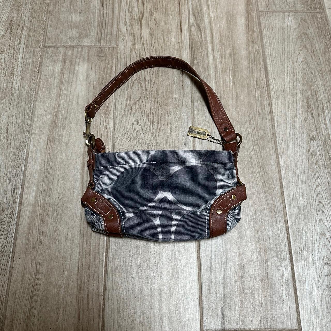 Vintage 00s coach mini denim purse / handbag See... | Depop