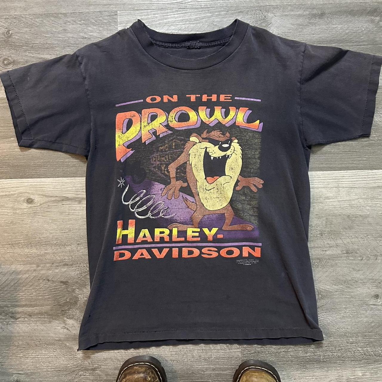 Super sick 90s faded Harley-Davidson Taz Faded and... | Depop