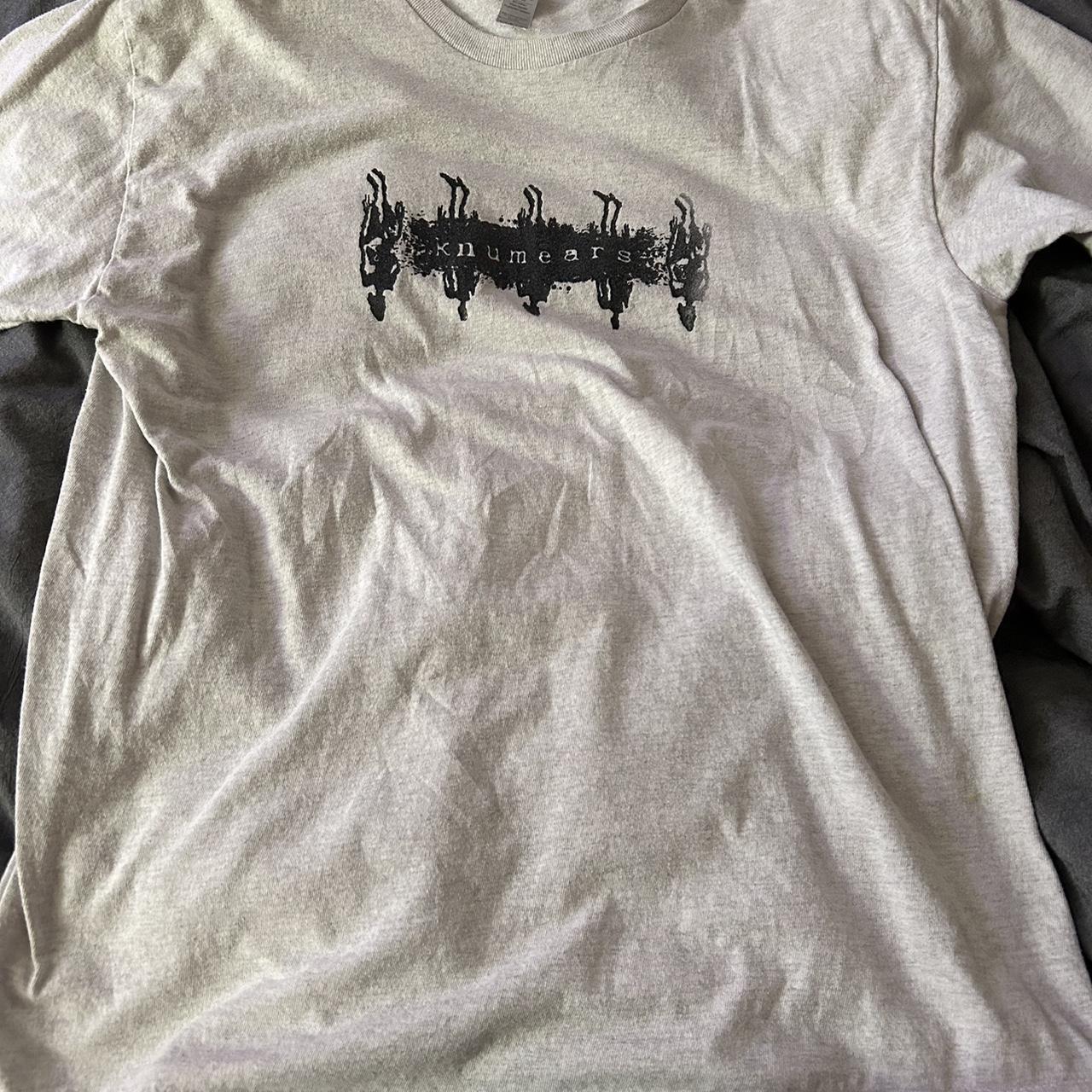 Grey short sleeve Knumears band shirt... - Depop