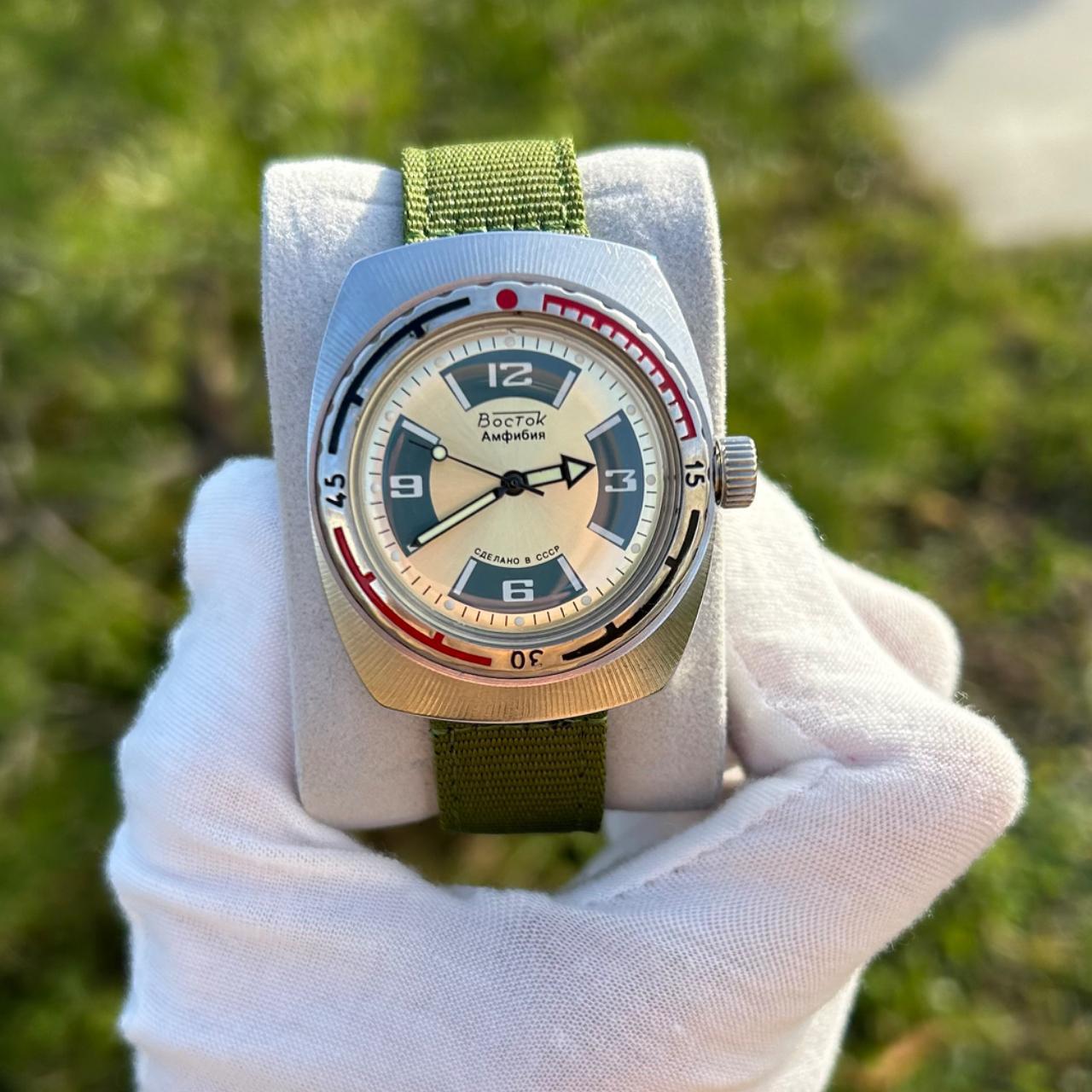 Vintage Watch Vostok USSR Soviet Mechanical... - Depop