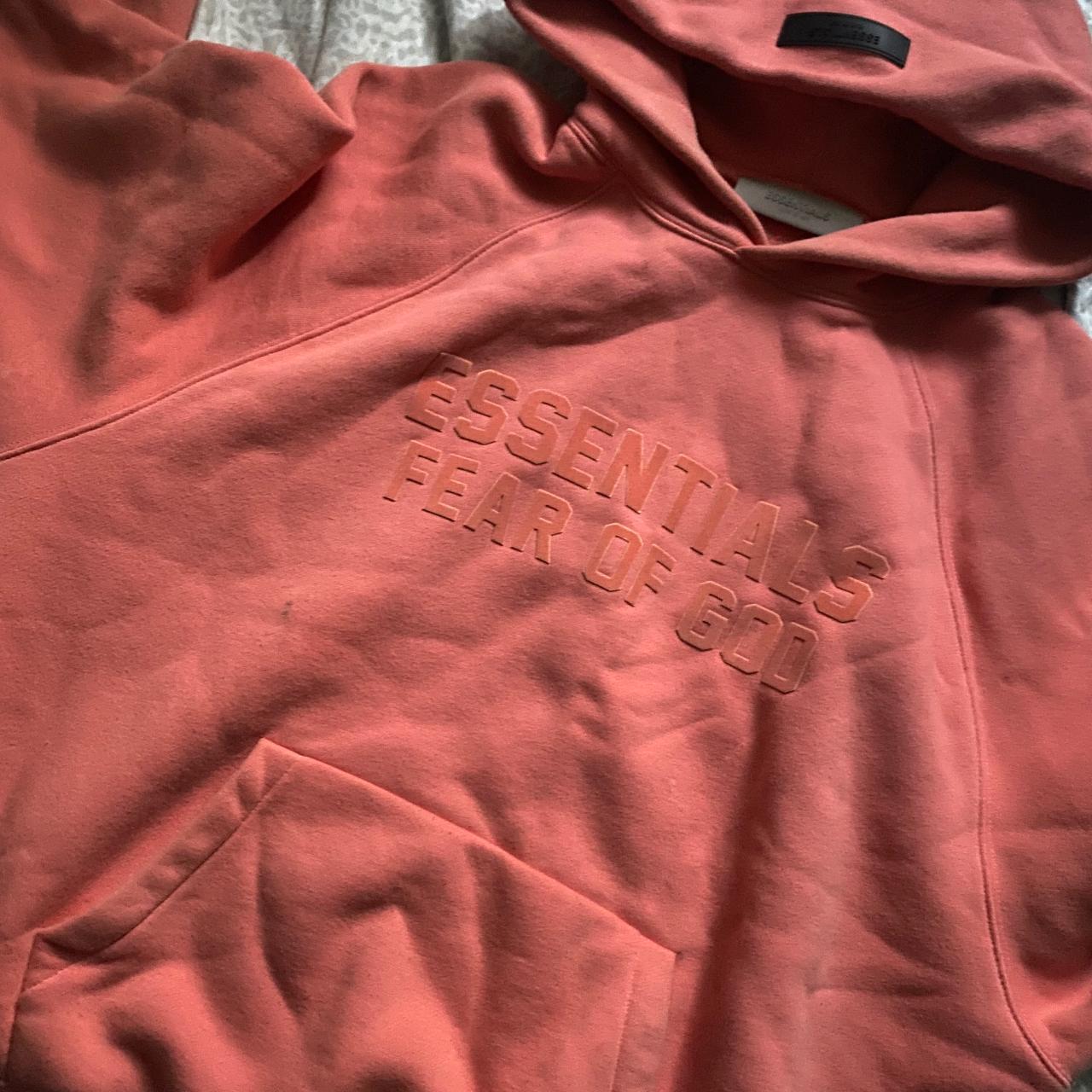 Essentials peach color way hoodie - Depop