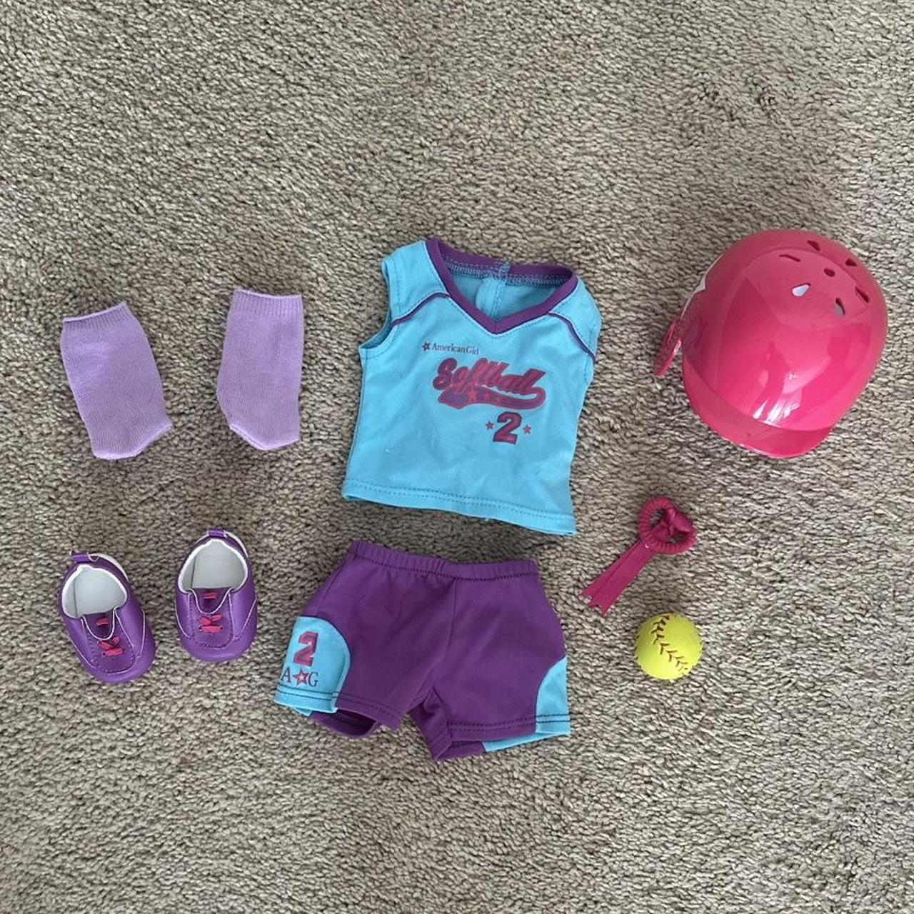 American Girl Softball Outfit for 18” Dolls Includes... | Depop