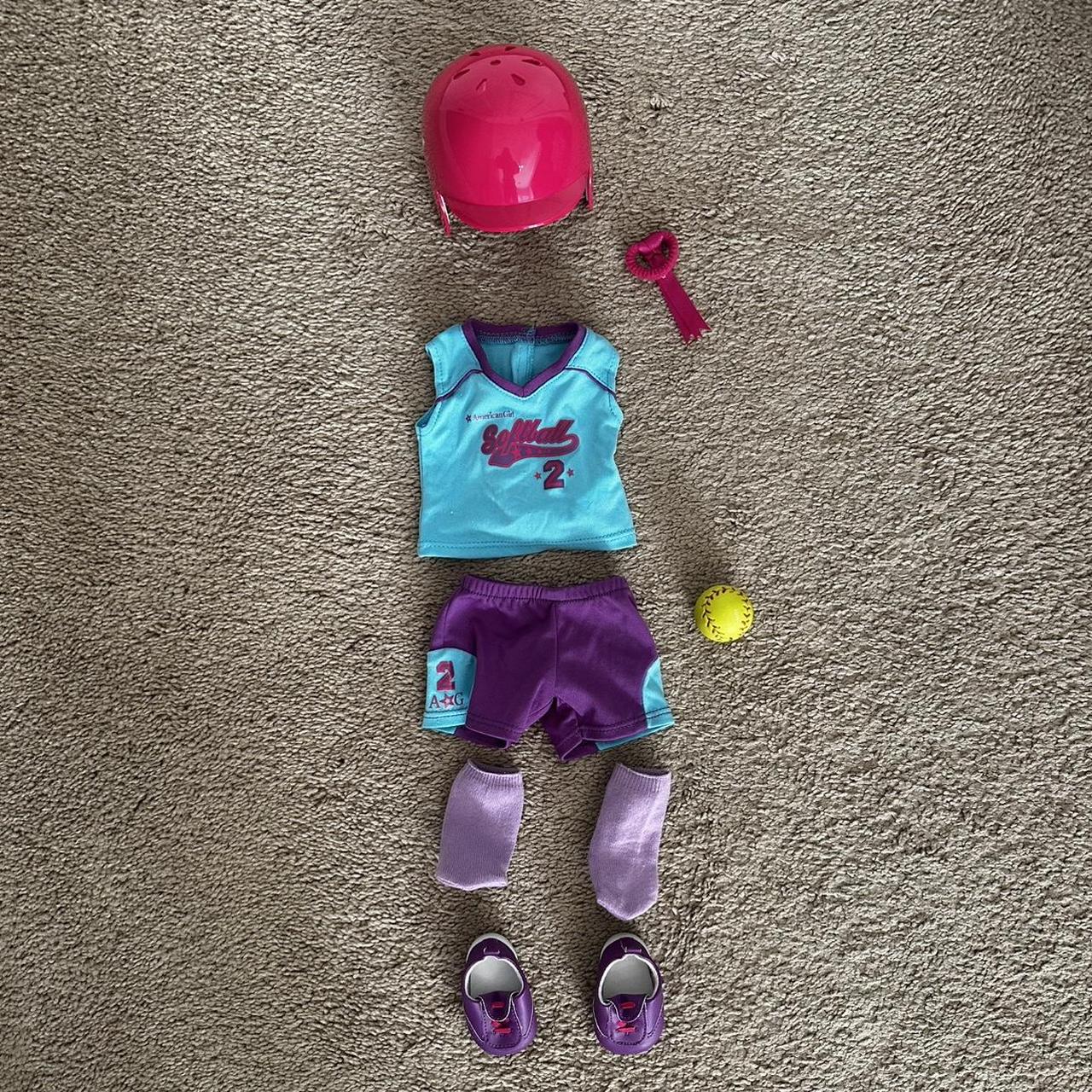 American Girl Softball Outfit for 18” Dolls Includes... | Depop