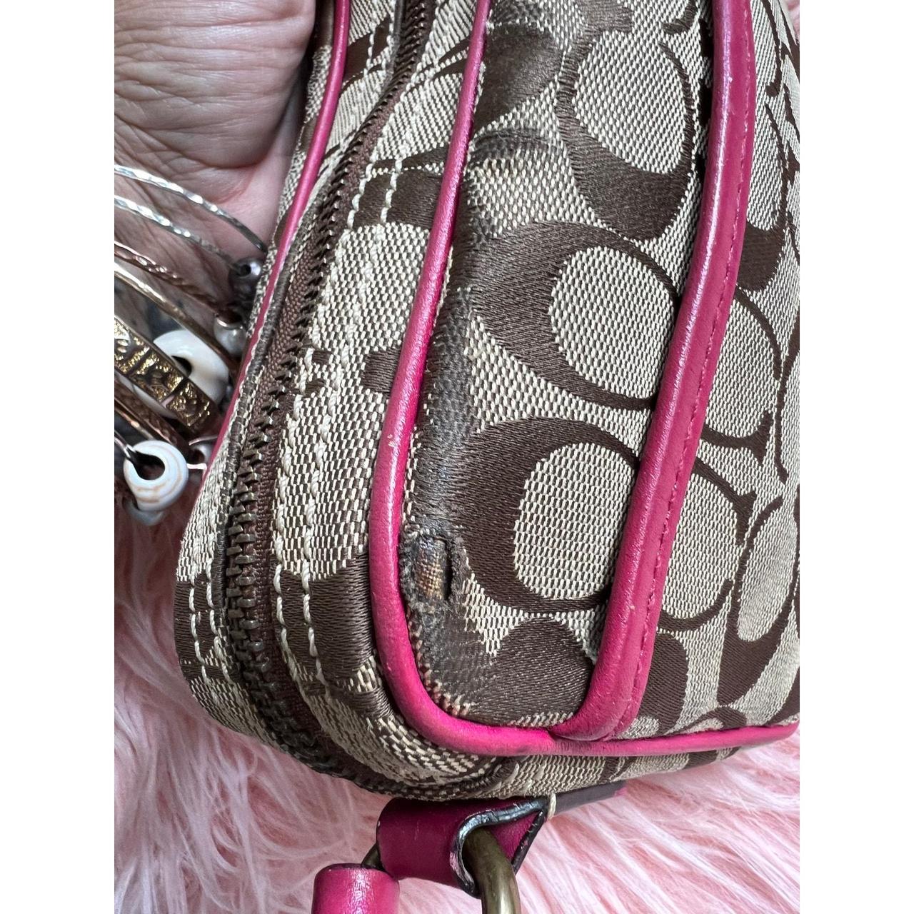 Vintage y2k Coach Crossbody Neon Hot Pink with... | Depop