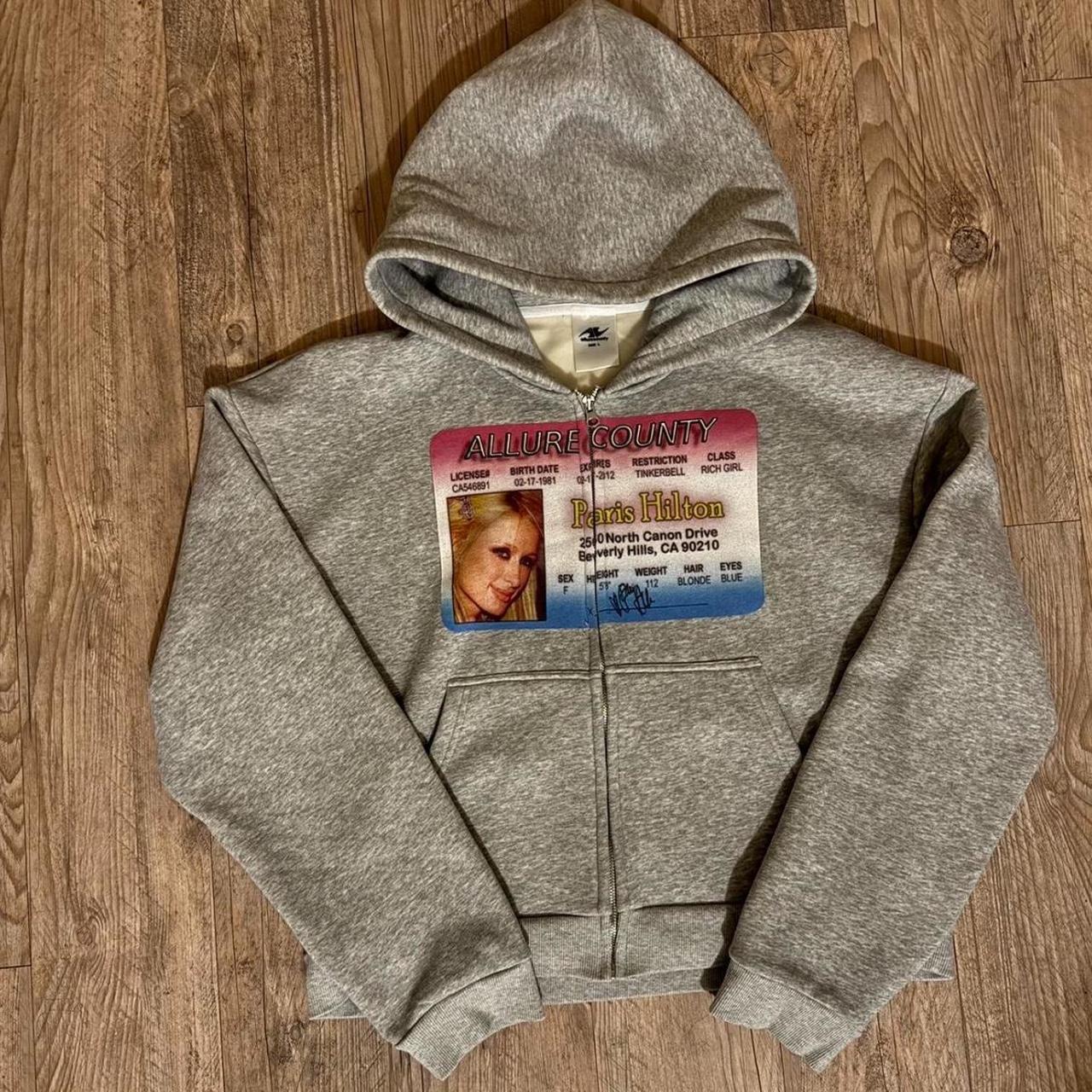 Allure County Paris Hilton cropped zipup Size large,... | Depop