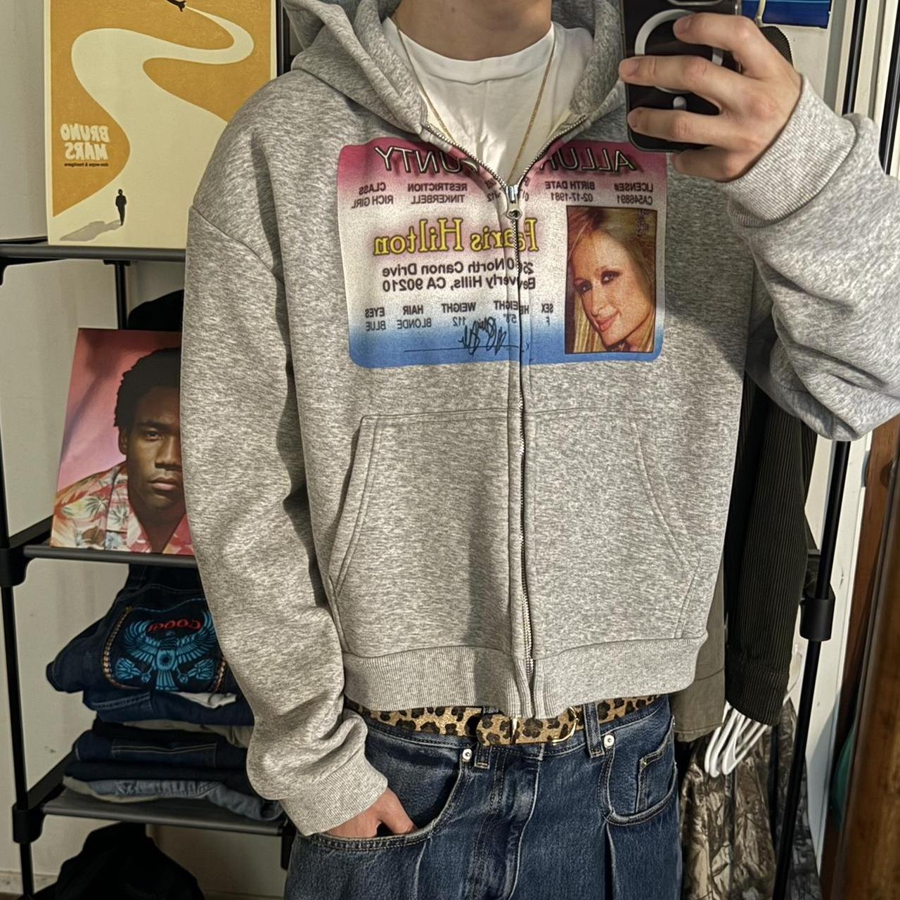 Allure County Paris Hilton cropped zipup Size large,... | Depop