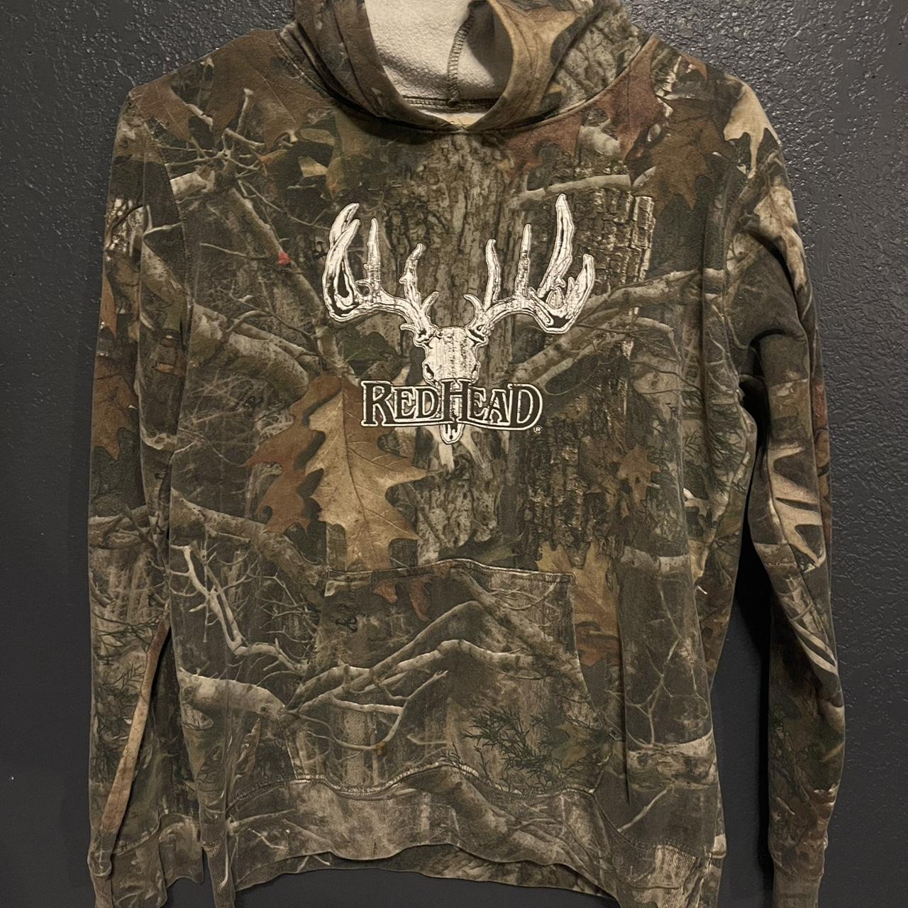 Redhead Camo Hoodie Youth XL fits also like an Adult XS - Depop