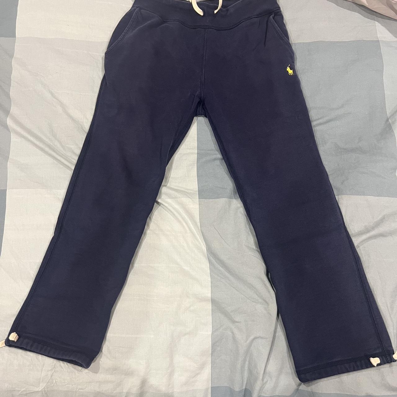 Navy blue Polo Ralph Lauren Uncuffed pants Like new - Depop