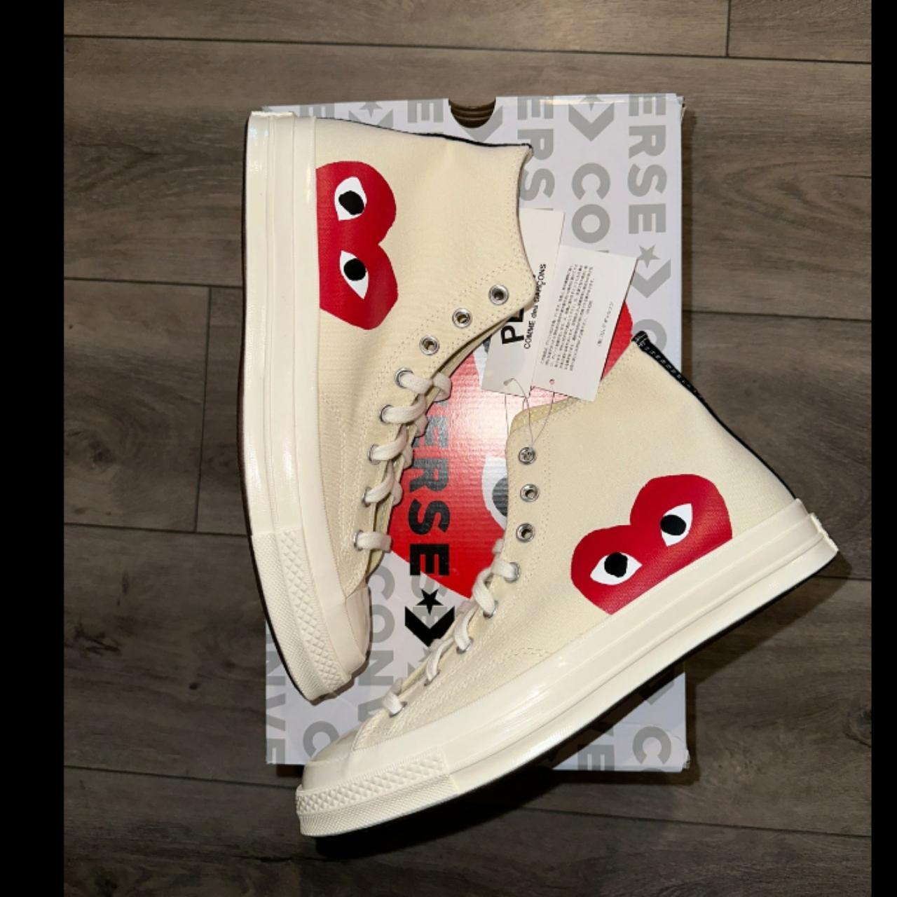 CDG Play x Converse sneakers Shoes - Depop