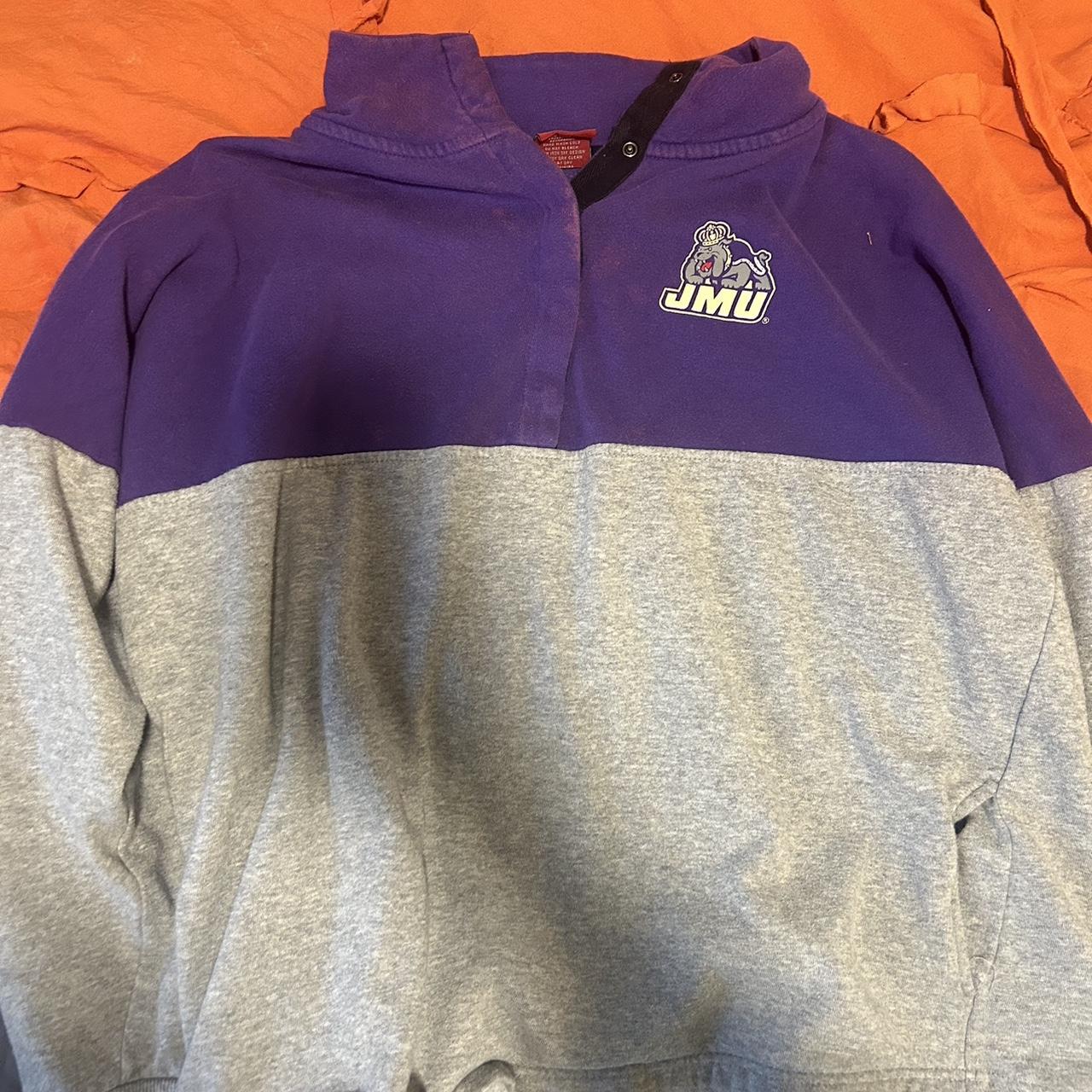 JMU purple and grey pullover #college - Depop