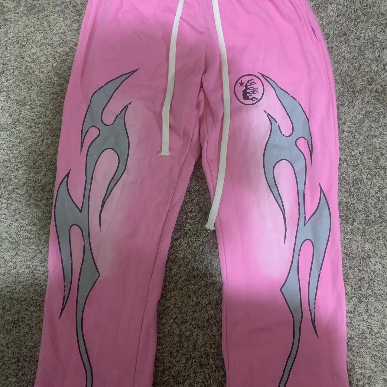 Pink hell star pants With bag - Depop