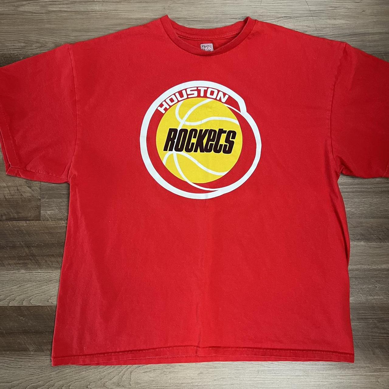 NBA Houston Rockets - Hakim Olajuwon #34 Red Shirt... - Depop