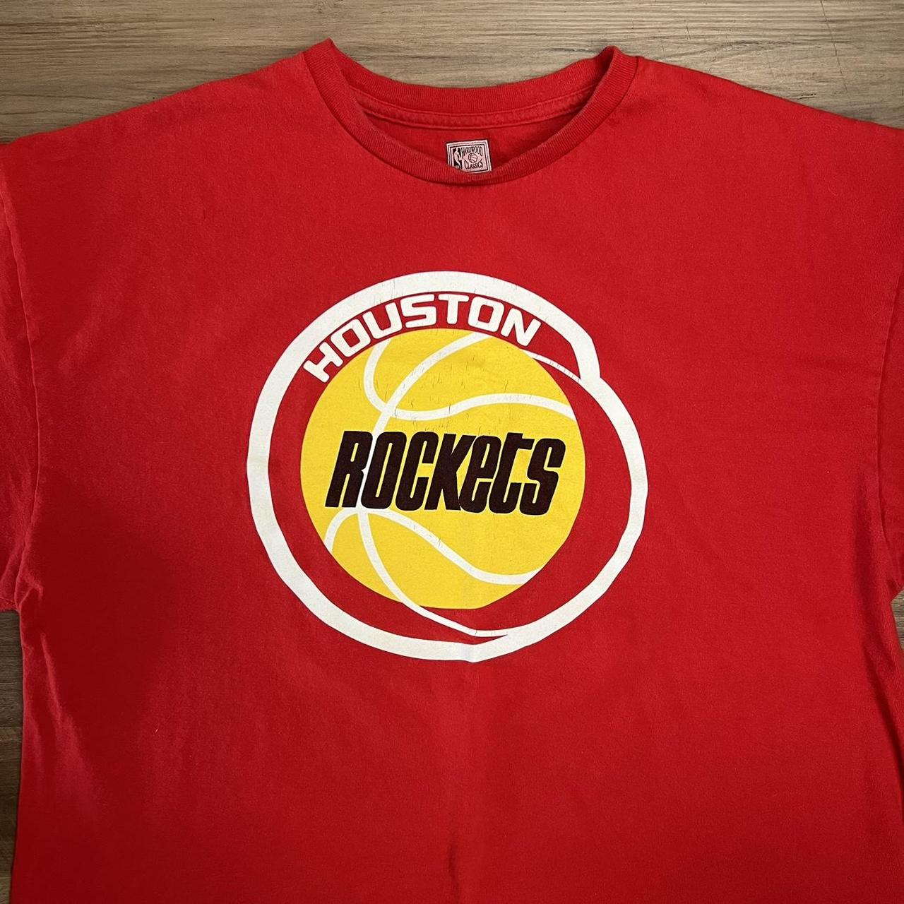 NBA Houston Rockets - Hakim Olajuwon #34 Red Shirt... - Depop
