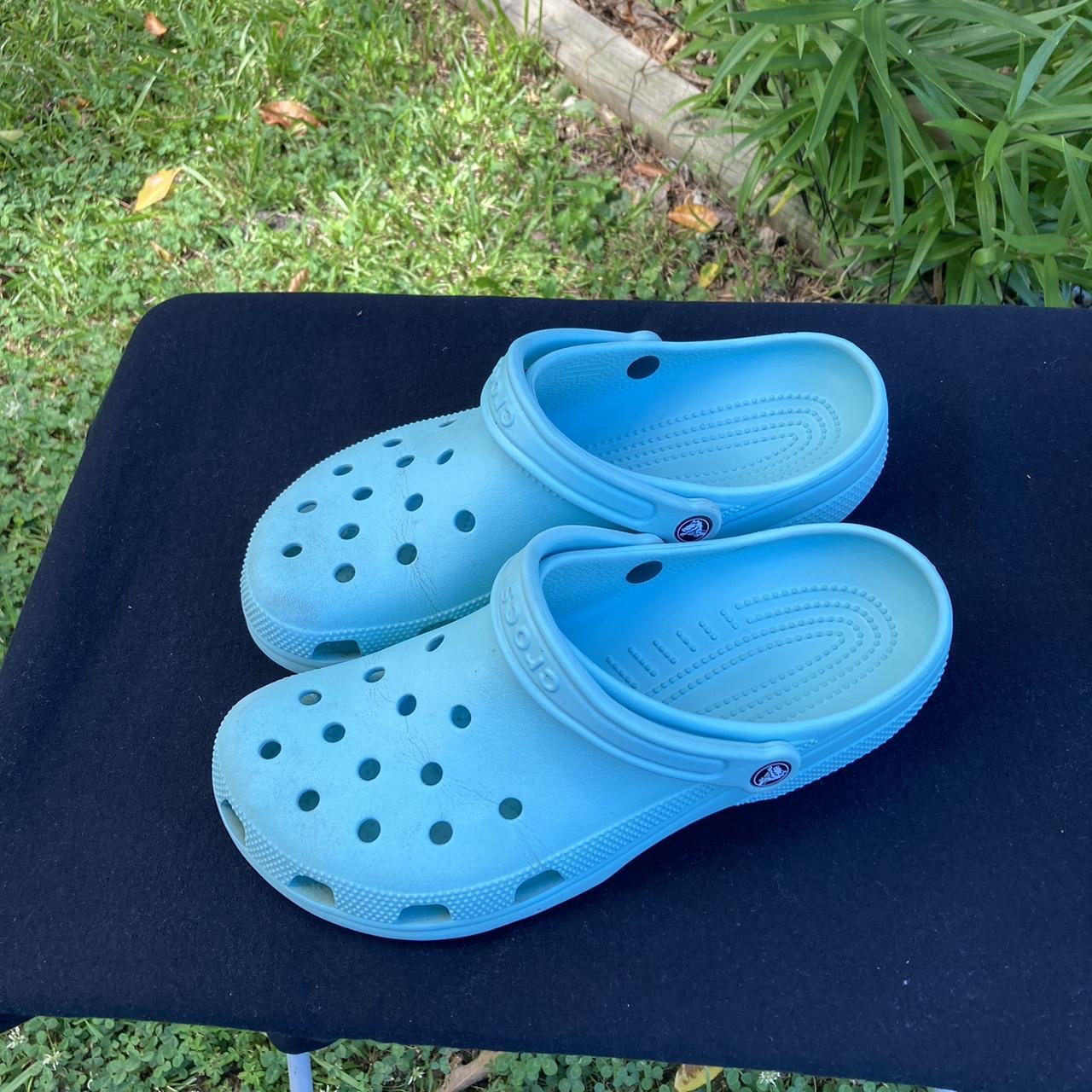 - Blue Crocs - Very comfortable! - Depop