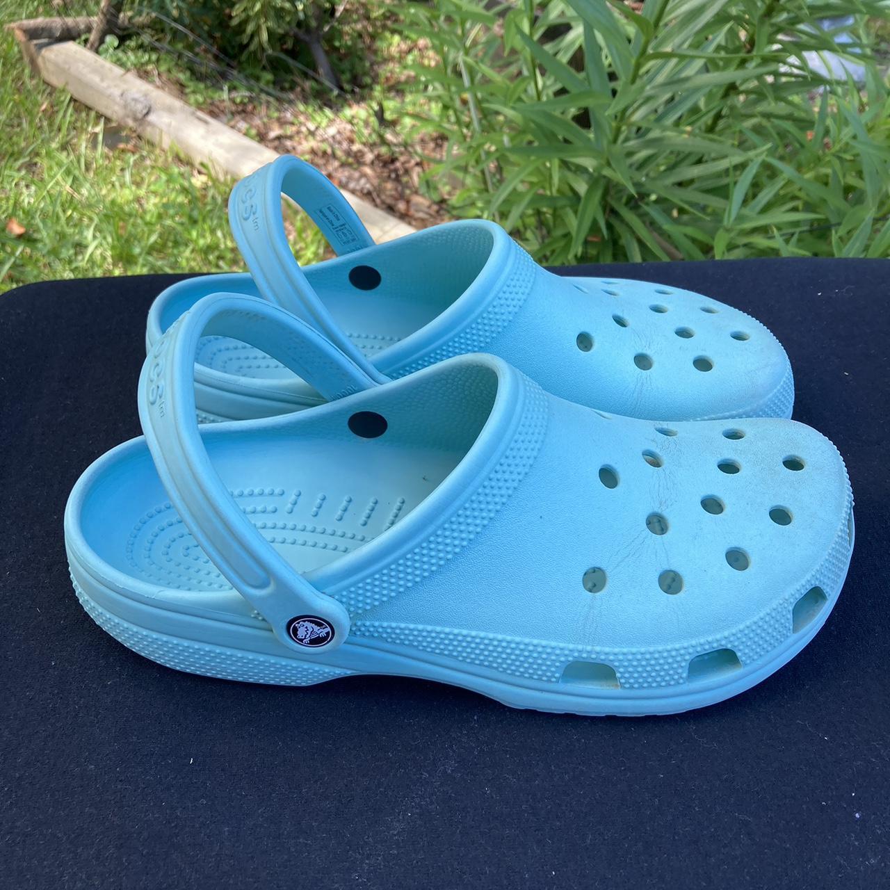 - Blue Crocs - Very comfortable! - Depop