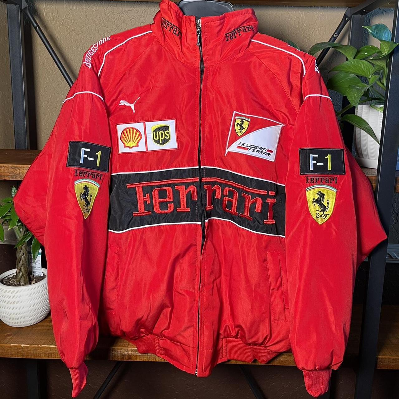 Rare Ferrari F1 Formula 1 Vintage Racing Jacket with... - Depop