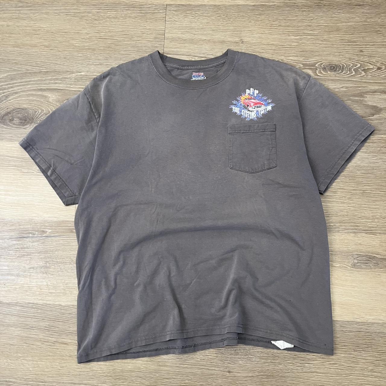 Vintage PFP Fire system Testing shirt with a great... | Depop