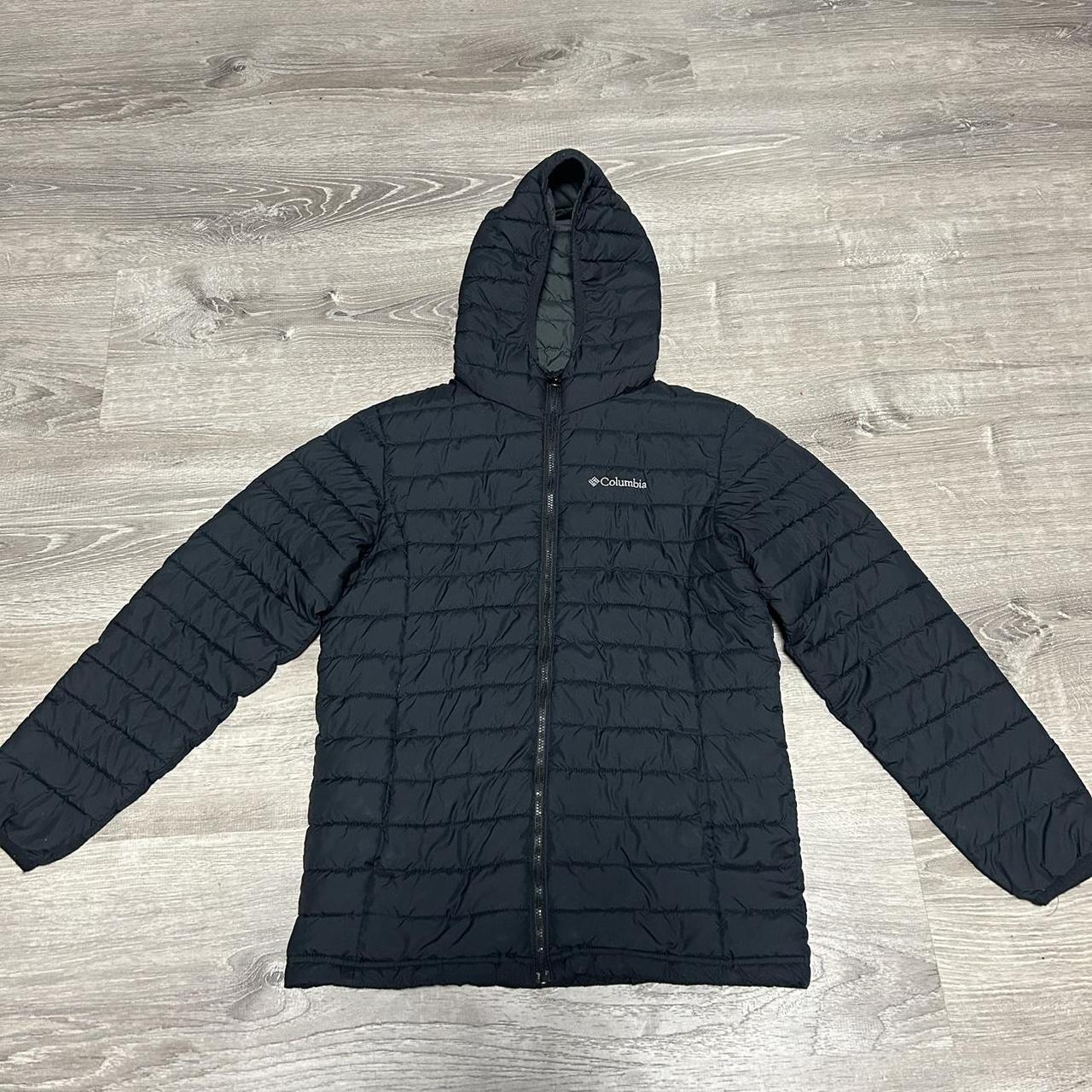 Men’s Black Columbia Puffer Jacket - Depop