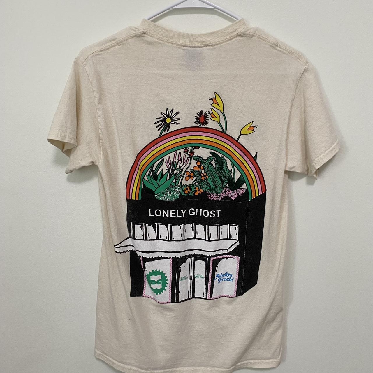 lonely ghost groceries tee! only worn around four... - Depop
