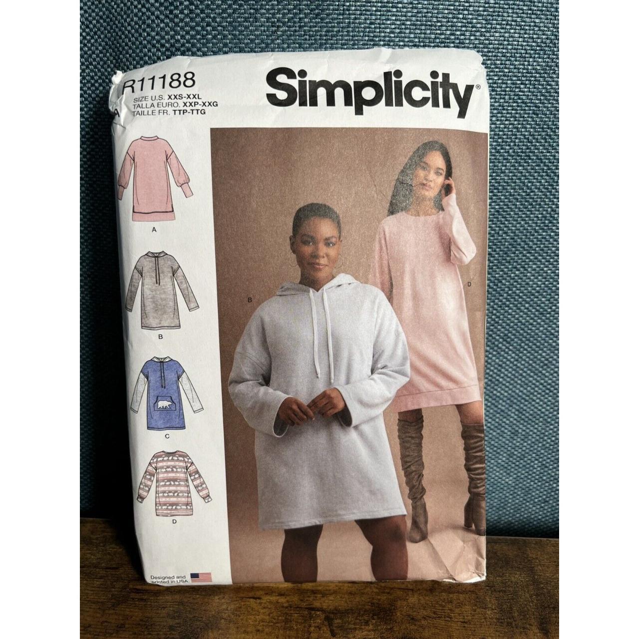 Uncut Simplicity Pattern #11188 MS Knit Sweatshirt... - Depop