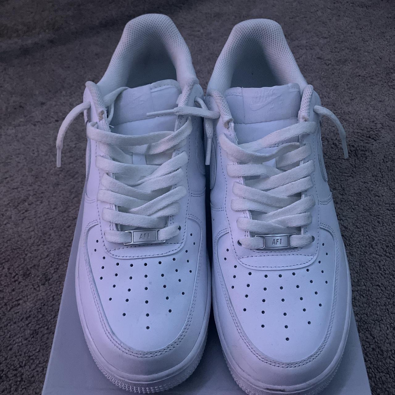 All white air force ones - Depop