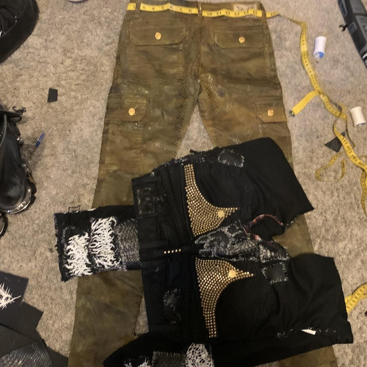 Robin Jeans snakeskin cods "Swamp green... - Depop