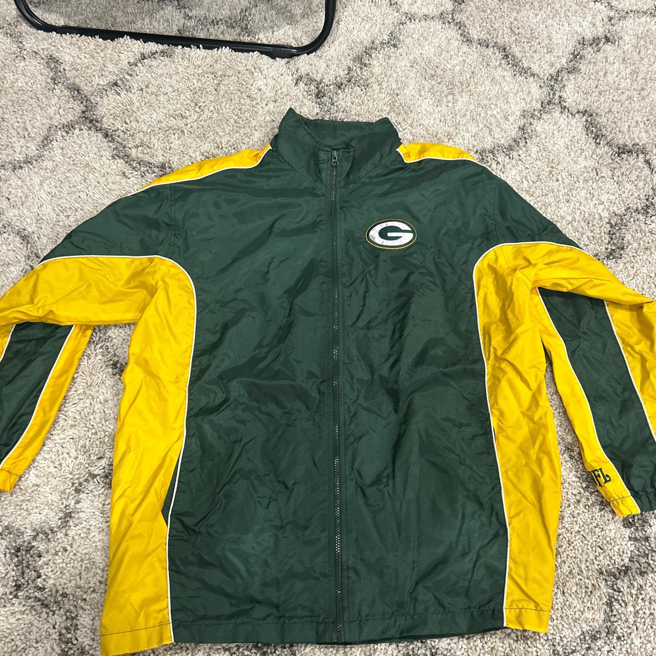 Green Bay Packers NFL windbreaker jacket Size -... | Depop