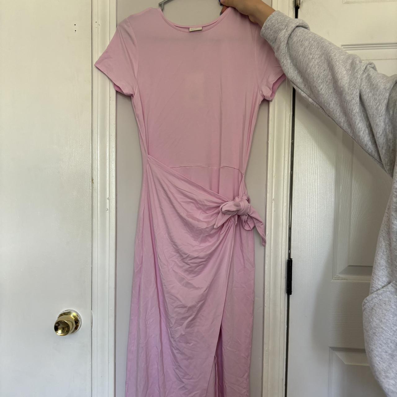 Long pink crossover dress - Target Brand new with... - Depop