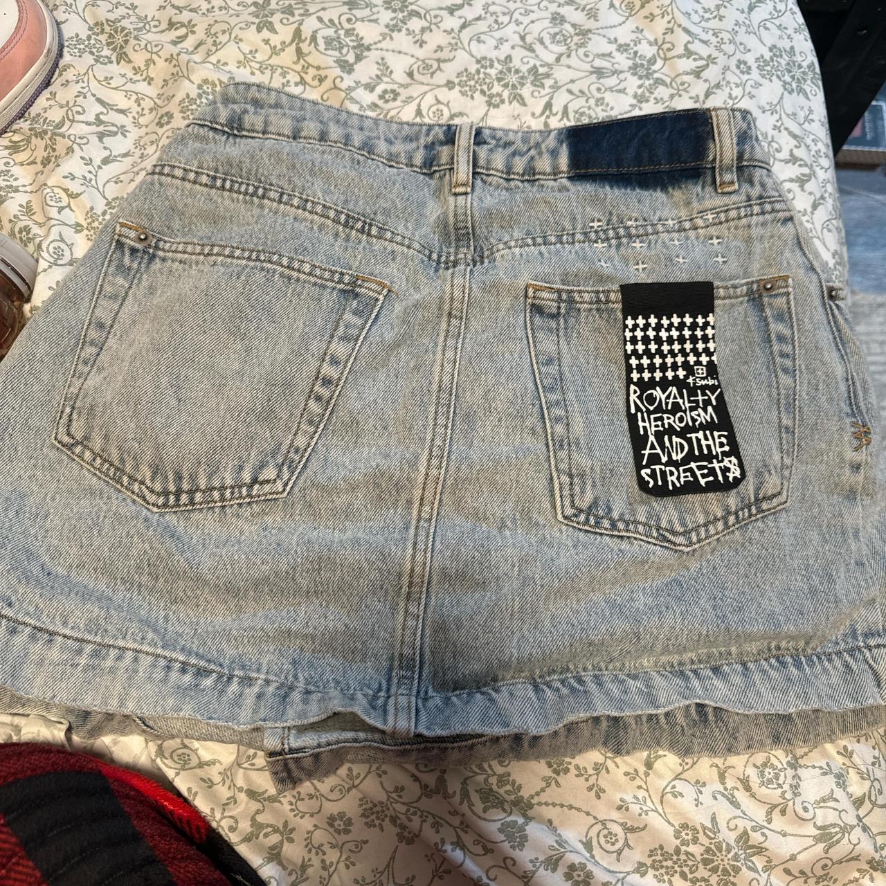 Ksubi skirt worn only once size 28 paid 120 comes... - Depop